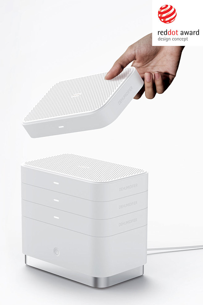 Block Dehumidifier | 红点设计概念大奖 | Block Dehumidifier是模块化除湿机，填充有吸收性二氧化硅颗粒 ...
