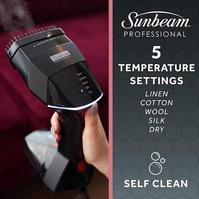 Amazon.com: Sunbeam Professional 1575W Handheld Steamer for Clothes ...