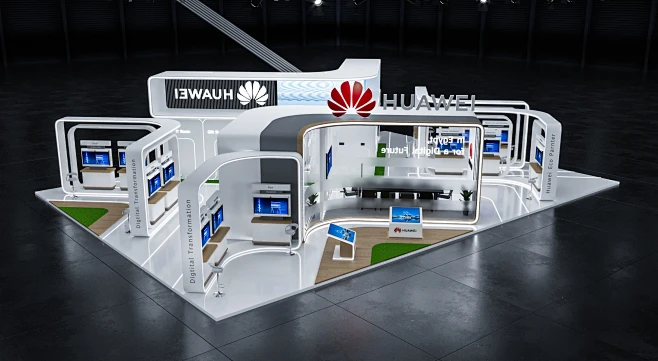 Huawei Booth - Cairo ICT 2022 " Approved Design " :: Behance-花瓣网