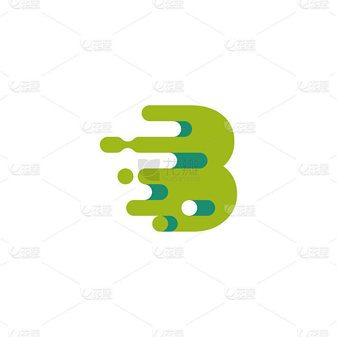 Fast Moving B Initial logo Vector, Technology Busi