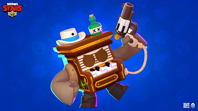 Brawl Stars - Saloon 8-Bit Skin, Ocellus - SERVICES : Supercell : Art ...