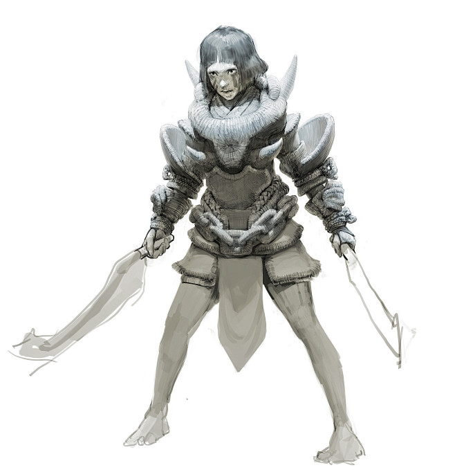 White uniform, Henu Caulfield Joo : White uniform