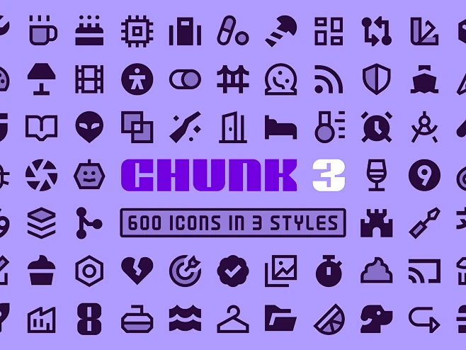 Chunk Icons v3-花瓣网