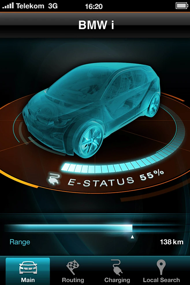 BMW i3 Concept, 2011 - Interface design-花瓣网