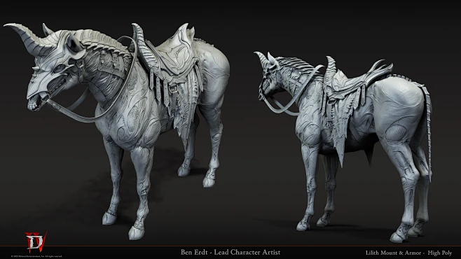 Diablo IV - Lilith Horse Mount-花瓣网