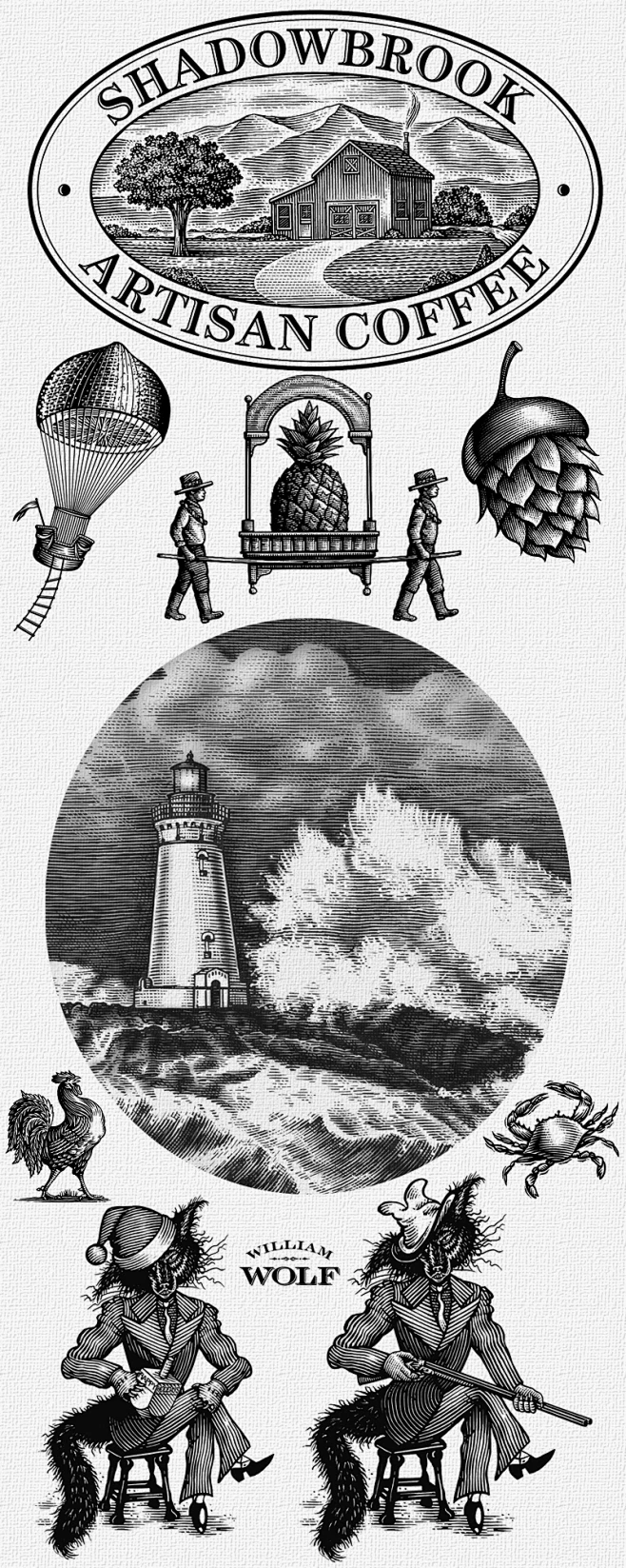 Steven Noble Scratchboard Illustrations Collection 2 : Steven Noble ...