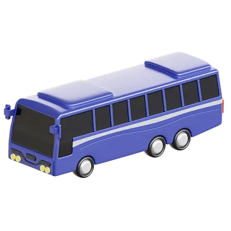 Bus 3D Icon-花瓣网