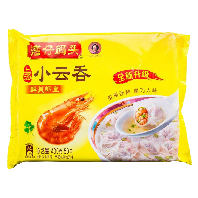 湾仔码头鲜美虾皇云吞400g