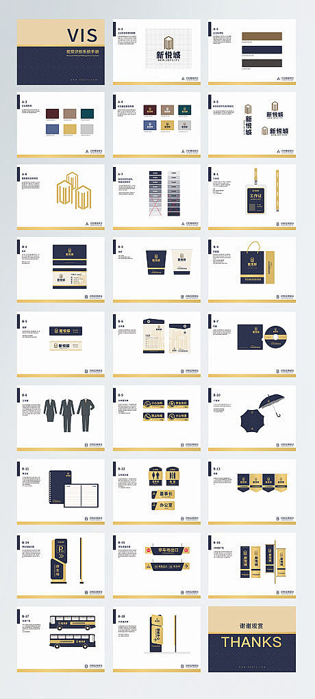 地产VI手册导视系统vis手册-源文件