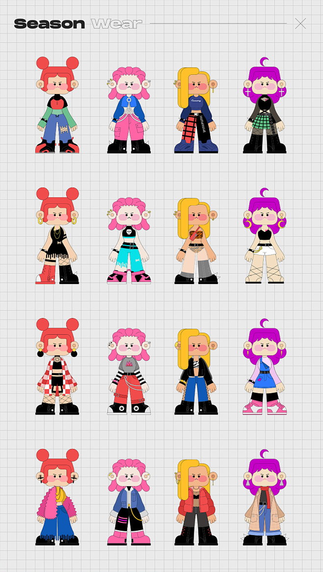 Pink Punk 2021 First Show, Character Design