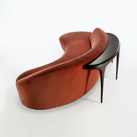 #Repost Vladimir Kagan Design Group Sculpted Sofa Table | Long sinuous ...