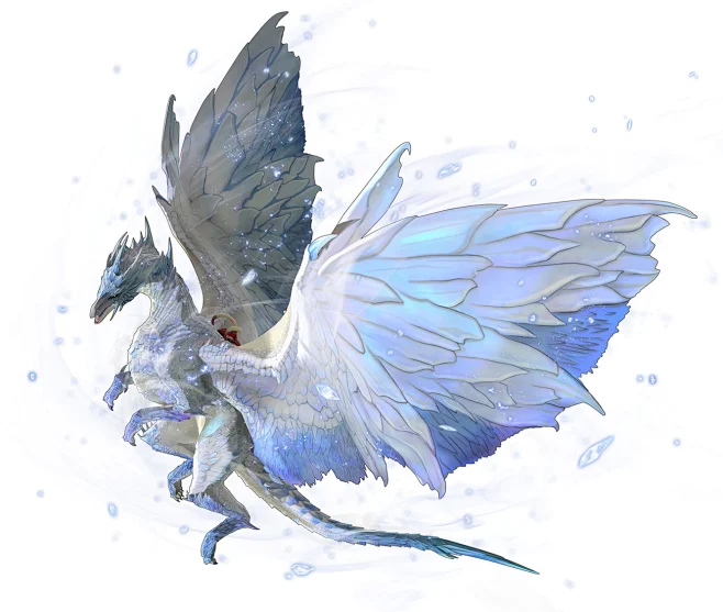 Velkhana Art from Monster Hunter Stories 2: Wings of Ruin-花瓣网