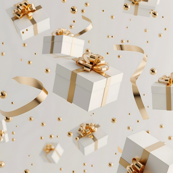 floating-gift-boxes-with-golden-ribbons