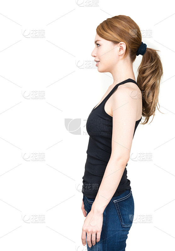 日本人,女人,侧面像,垂直画幅,正面视角,美,留白,半身像,注视镜头,黑发