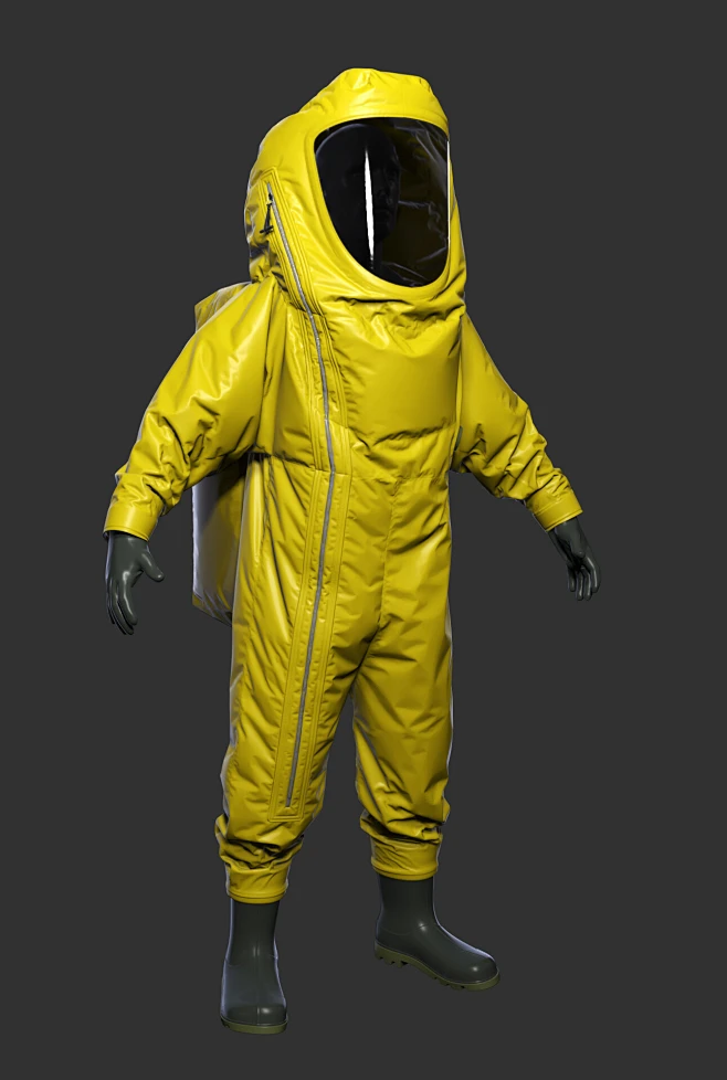 Radiation protective suit (highpoly)-花瓣网