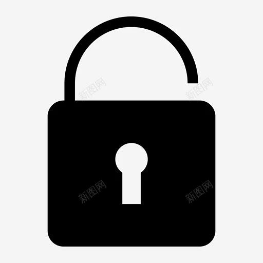 挂锁开锁图标 创意素材-花瓣网