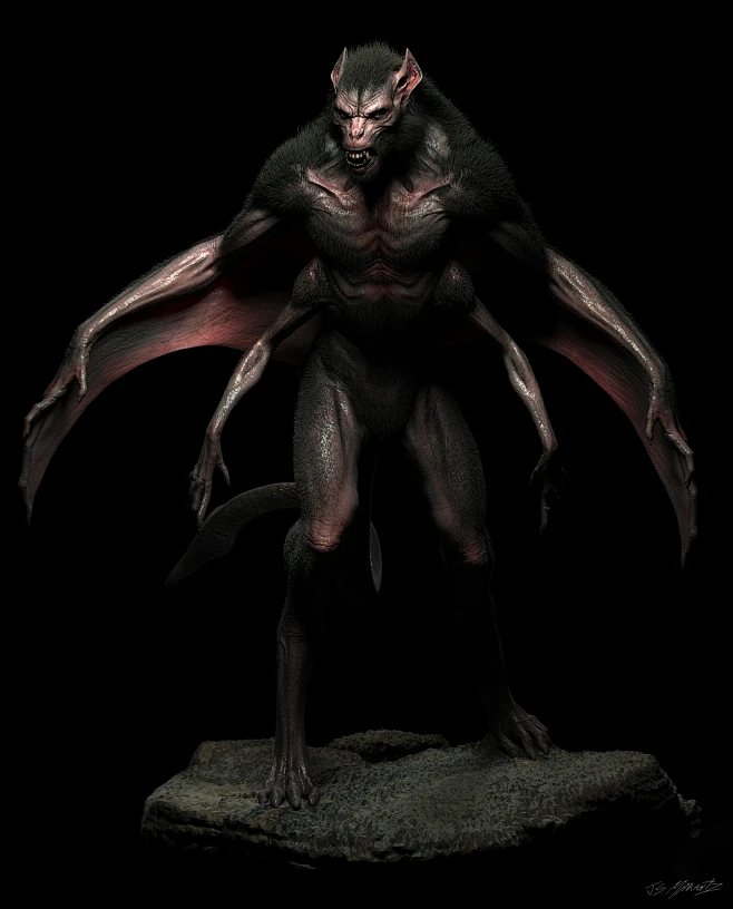 Concept Art Workshop Demo_ Bat Creature, Jerad Marantz_02-花瓣网