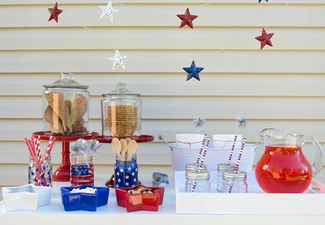 Set up a patriotic ice cream bar for 4th of July : Set up a patriotic ...