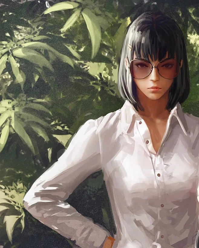 guweiz （Z.W. Gu）：喜爱创作美酷外形的女孩角色，大多有着冷峻的眼神，隐秘于黑夜之中。-花瓣网