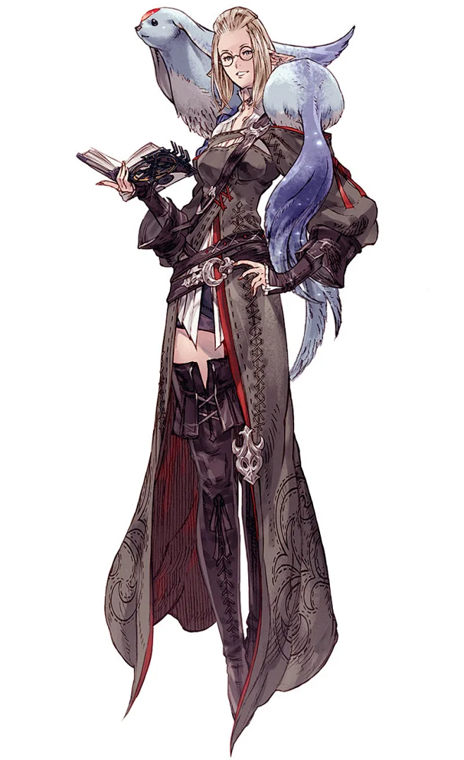ff14-elezen-female-arcanist-花瓣网