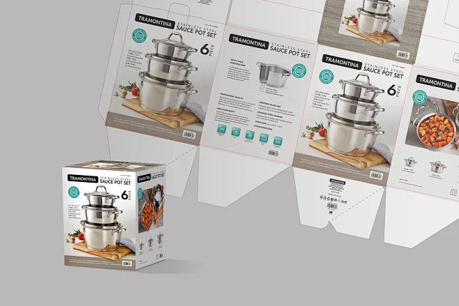 box design cookware packaging Layout Layout Design package packaging ...