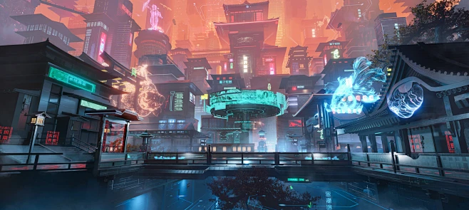 cyberpunk underworld-花瓣网