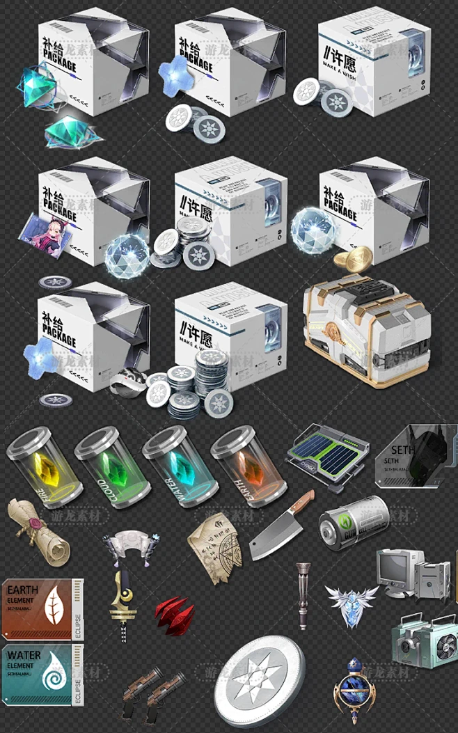 解神者UI界面立绘美术资源日式二次元未来魔幻风游戏动漫设计素材-淘宝网 _图标_T20201111 #率叶插件，让花瓣网更好用_http ...