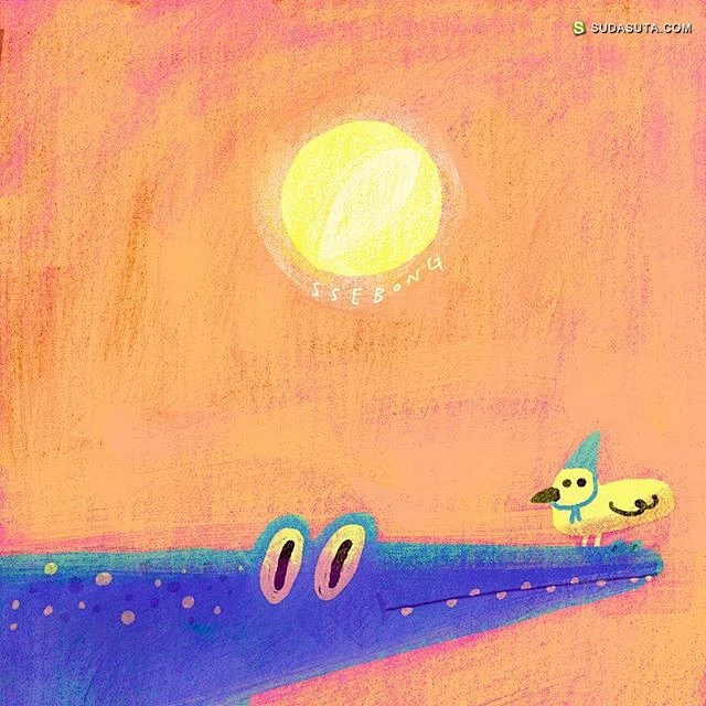 SSEBONG 蠢萌可爱的儿童插画欣赏-花瓣网