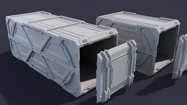 Sci-Fi Container-花瓣网