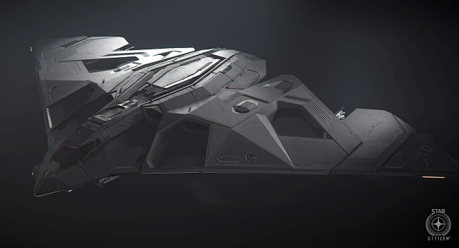 Aegis Eclipse - Stealth Bomber_02，星际公民制作组 Cloud Imperium Games-花瓣网