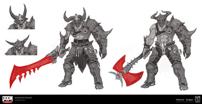 DOOM Eternal - Marauder, Emerson Tung : Visual development work done ...