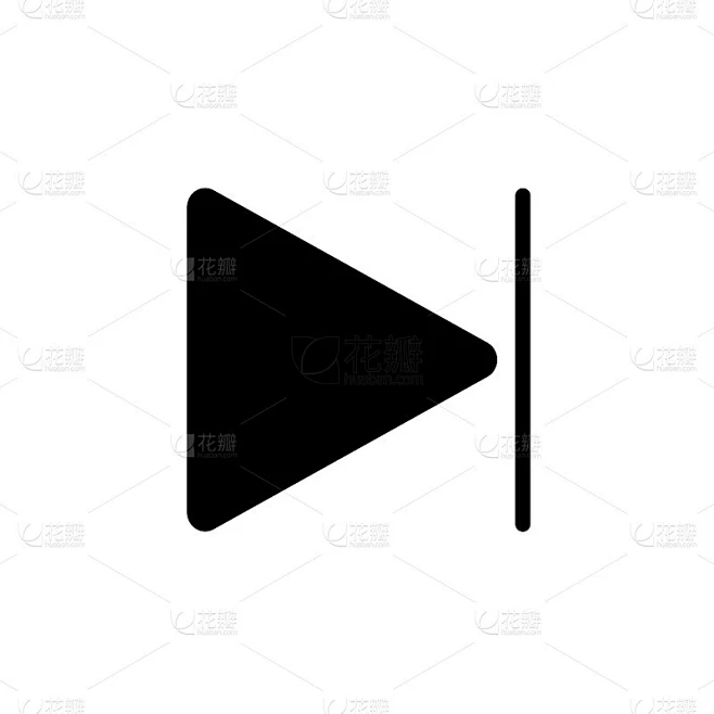 Play and pause button. Vector.素材-花瓣网