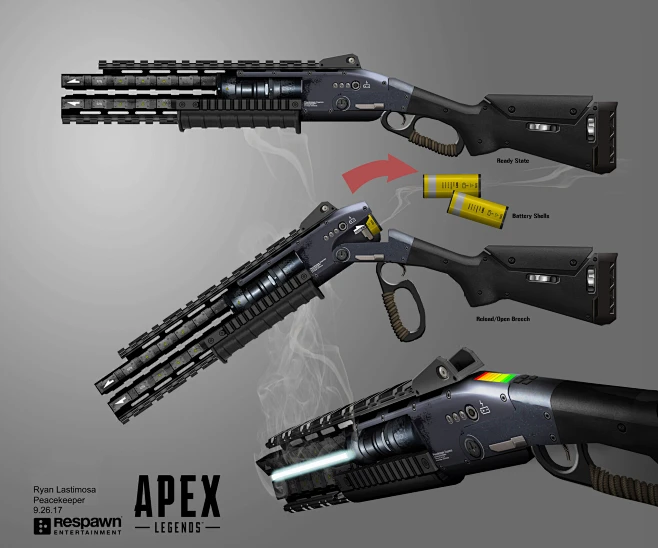 Peacekeeper Shotgun , Ryan Lastimosa : For Apex: Legends we needed a ...