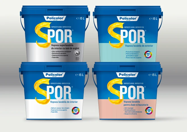 Spor packaging proposal : Spor is the main paint brand of Policolor ...