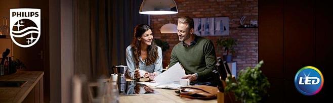 Philips LED Non-Dimmable A19 Frosted Light Bulb: 800-Lumen, 2700-Kelvin ...