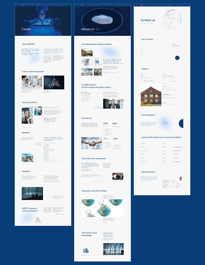 corporate minimal redesign science Technology UI UI/UX user interface ...