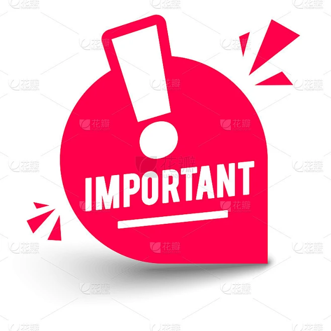 矢量插图重要信息标志素材-花瓣网