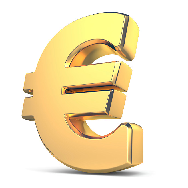 golden-euro-currency-sign-white-isolated-background-3d