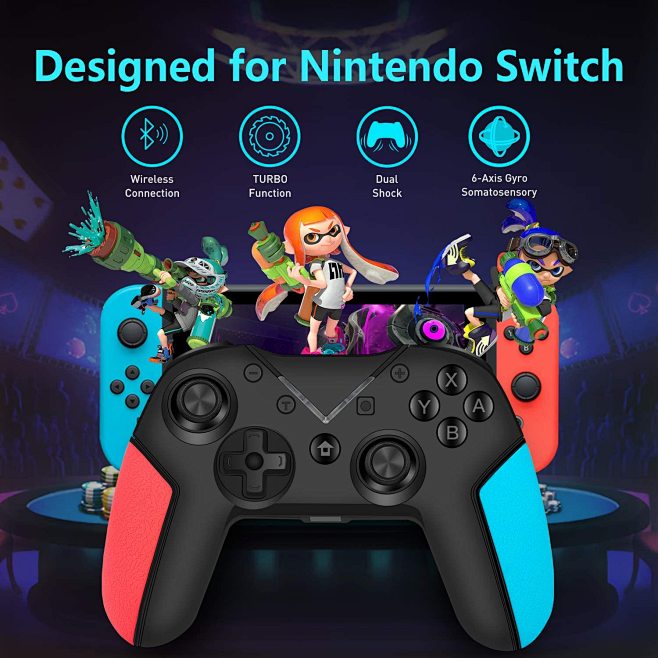 Amazon.com: [2020 Newest Version] Pro Controller Wireless for Nintendo Switch,KUTIME Wireless ...