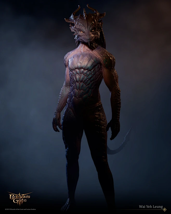 Baldur's Gate III, Dragonborn female-花瓣网