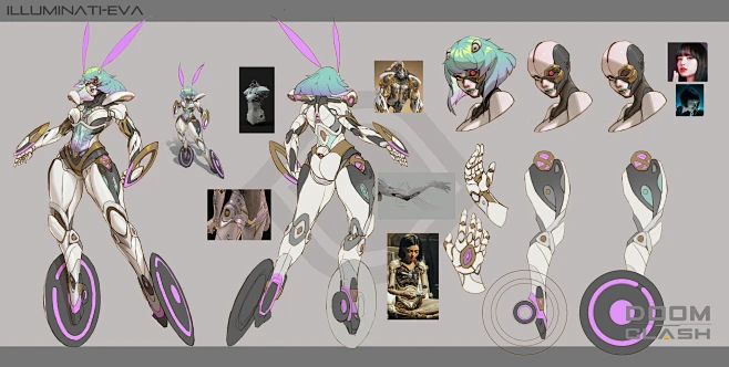 DOOM CLASH Character Concept-花瓣网