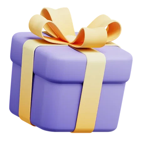 Gift Box 3D Icon-花瓣网