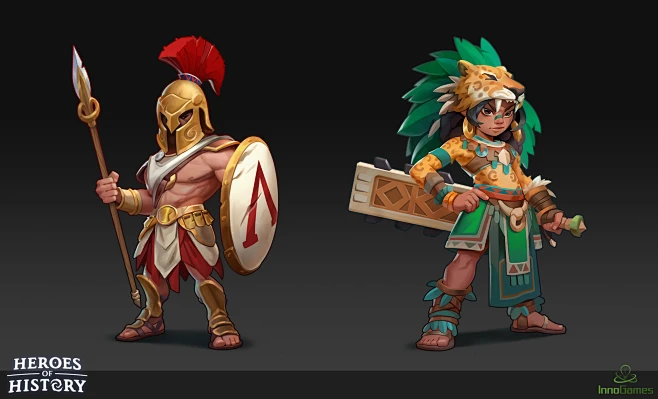 Heroes of History - Hero Illustrations-花瓣网