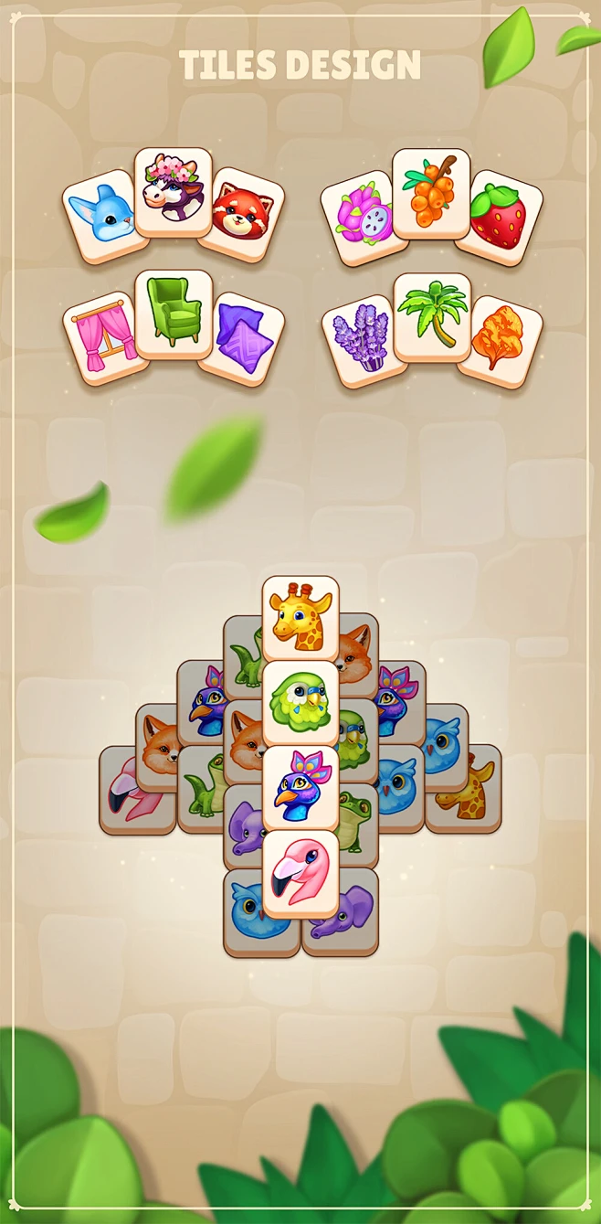 Design mobile game "Majoku Tile Match 3" for "HVAC Games" studio.-花瓣网