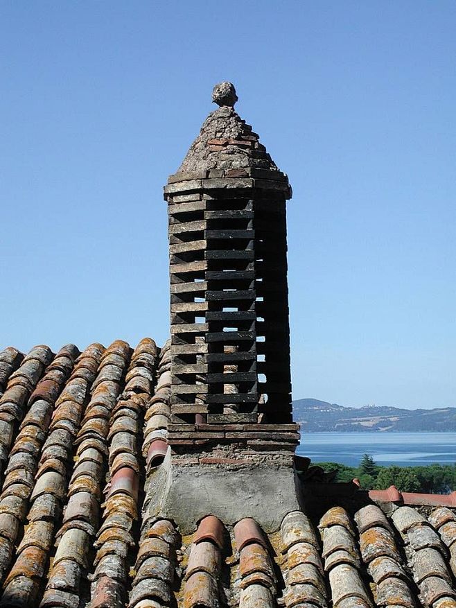 Circular constructed brick Chimney