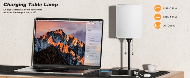 desk lamp with usb ports