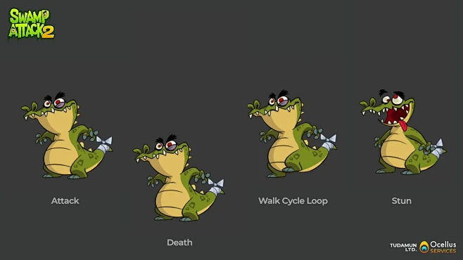 Swamp Attack 2 Croc Animations 2.jpg-花瓣网