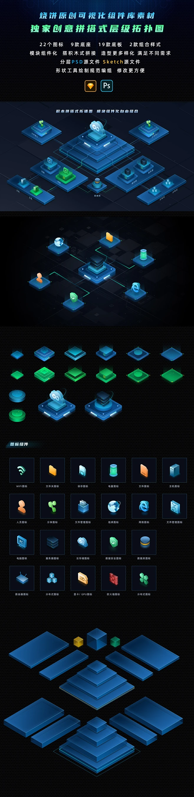 拼搭式层级关系图拓扑图 其他 Uicn用户体验设计平台 花瓣网