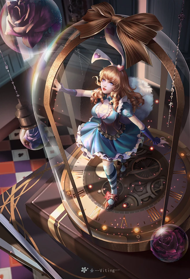 王者荣耀同人 妲己 爱丽丝梦游仙境-Viting-7.GAME-花瓣网