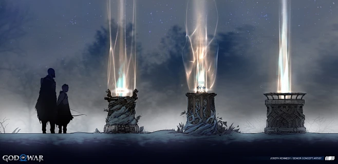 {游戏系列}美国God of War:战神（UI,角色，场景）-花瓣网